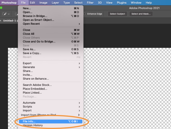How to Add IPTC Copyright Metadata in Photoshop - RGWords